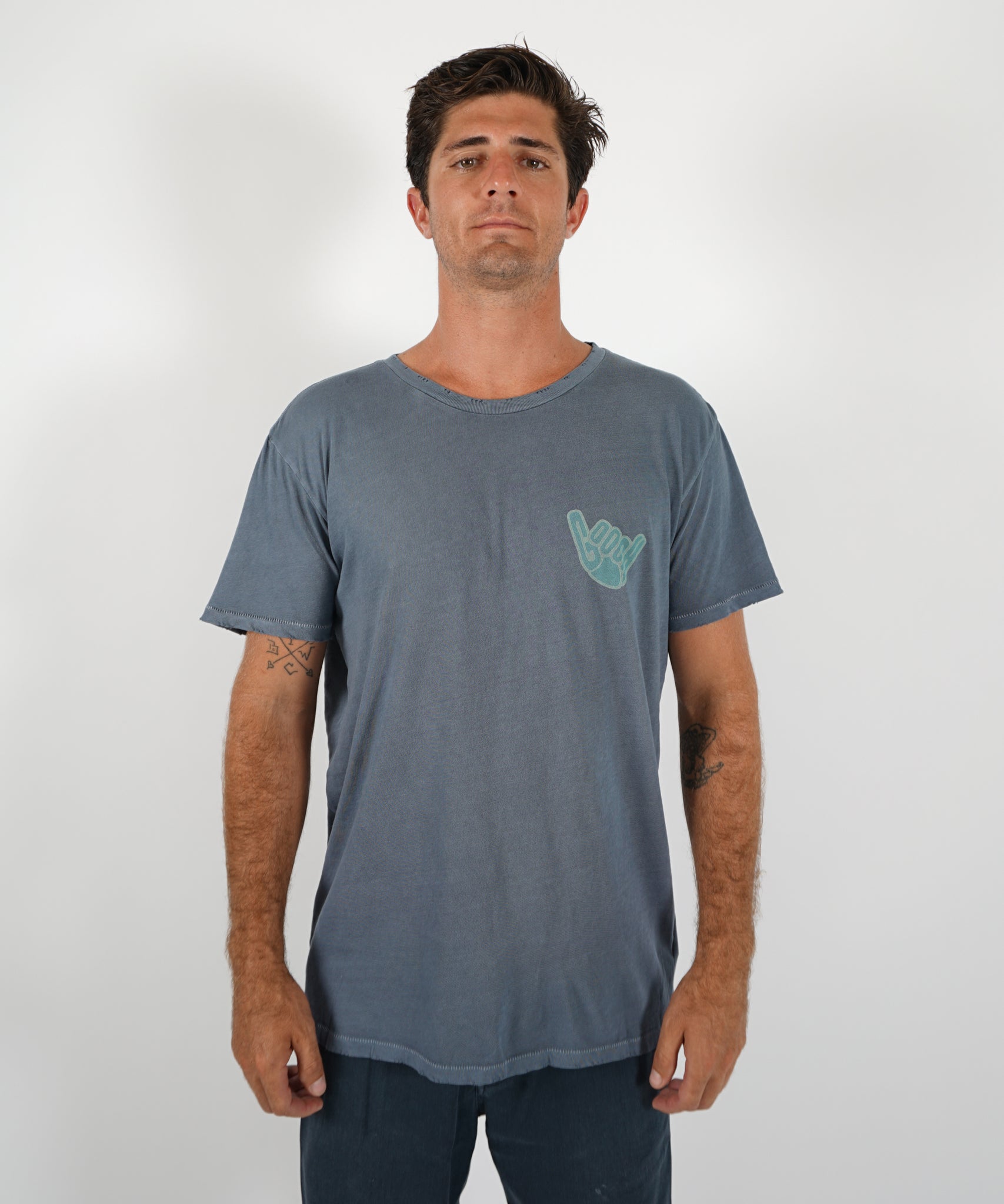 Shaka Tee - Blue – Gooch Apparel